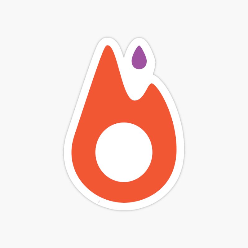 Buy Pytorch classic flame icon sticker Online at Best Prices in India ...