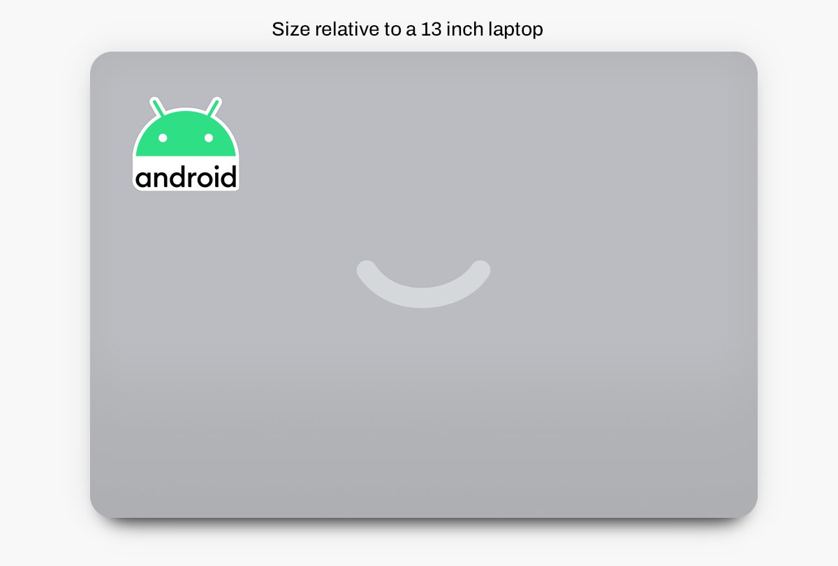 Buy Android new logo sticker Online at Best Prices in India - Sticker Press