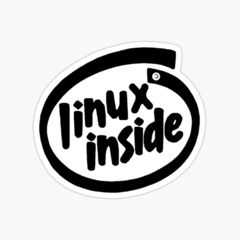 Buy Linux Inside sticker Online at Best Prices in India - Sticker Press