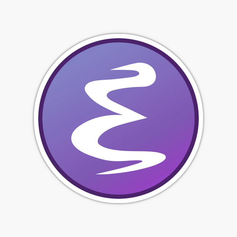Buy Emacs IDE sticker Online at Best Prices in India - Sticker Press