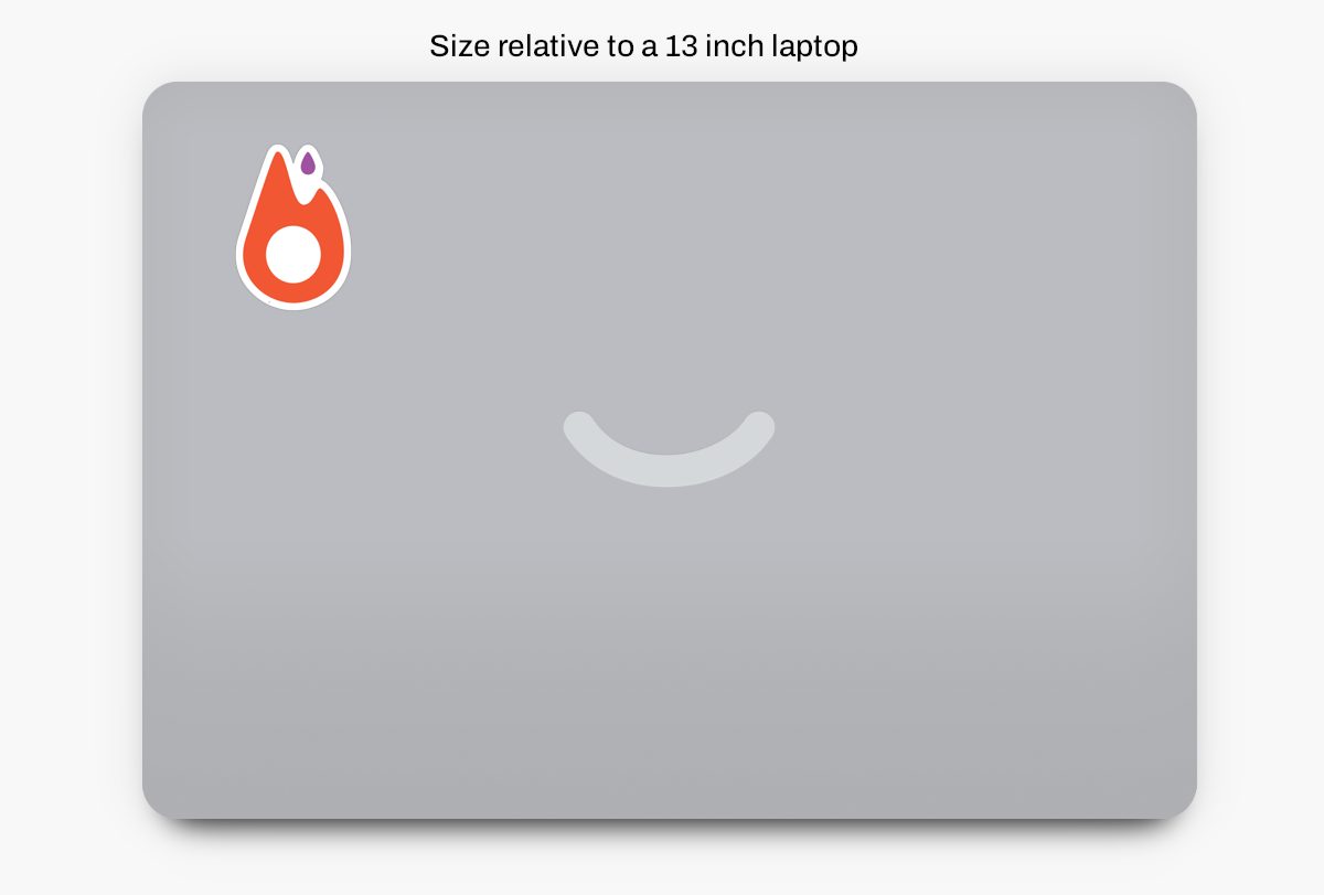 Buy Pytorch classic flame icon sticker Online at Best Prices in India ...