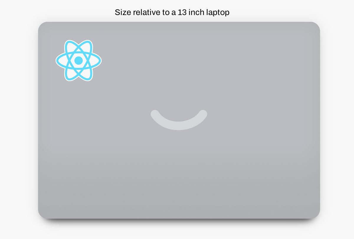 Buy React JS icon sticker Online at Best Prices in India - Sticker Press