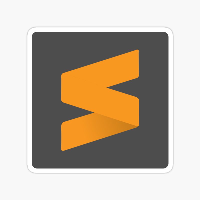 Buy Sublime Text editor icon sticker Online at Best Prices in India ...