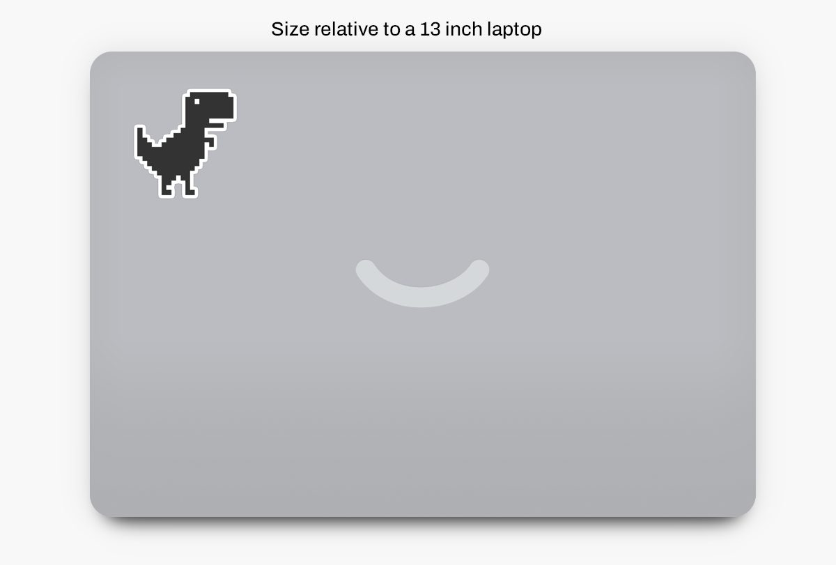 Buy Chrome Error Dinosaur sticker Online at Best Prices in India ...