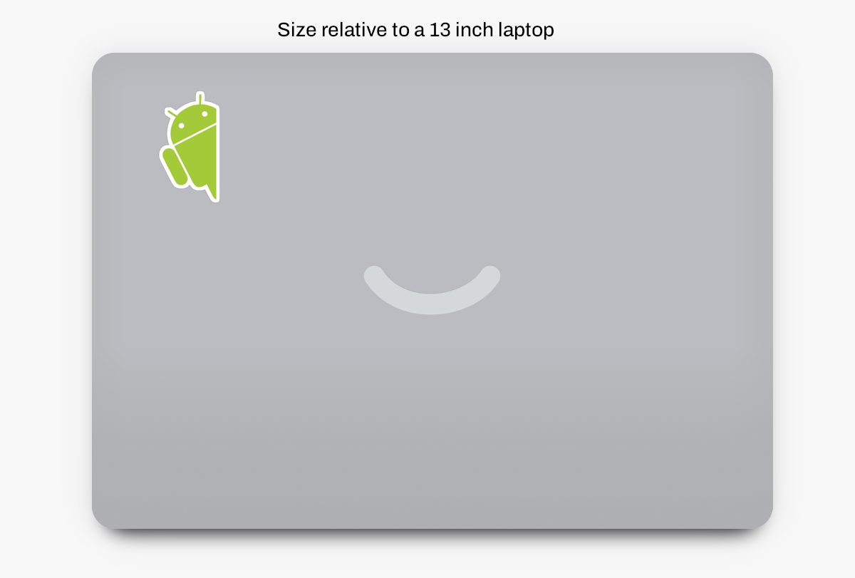 Buy Android robot logo sticker Online at Best Prices in India - Sticker ...