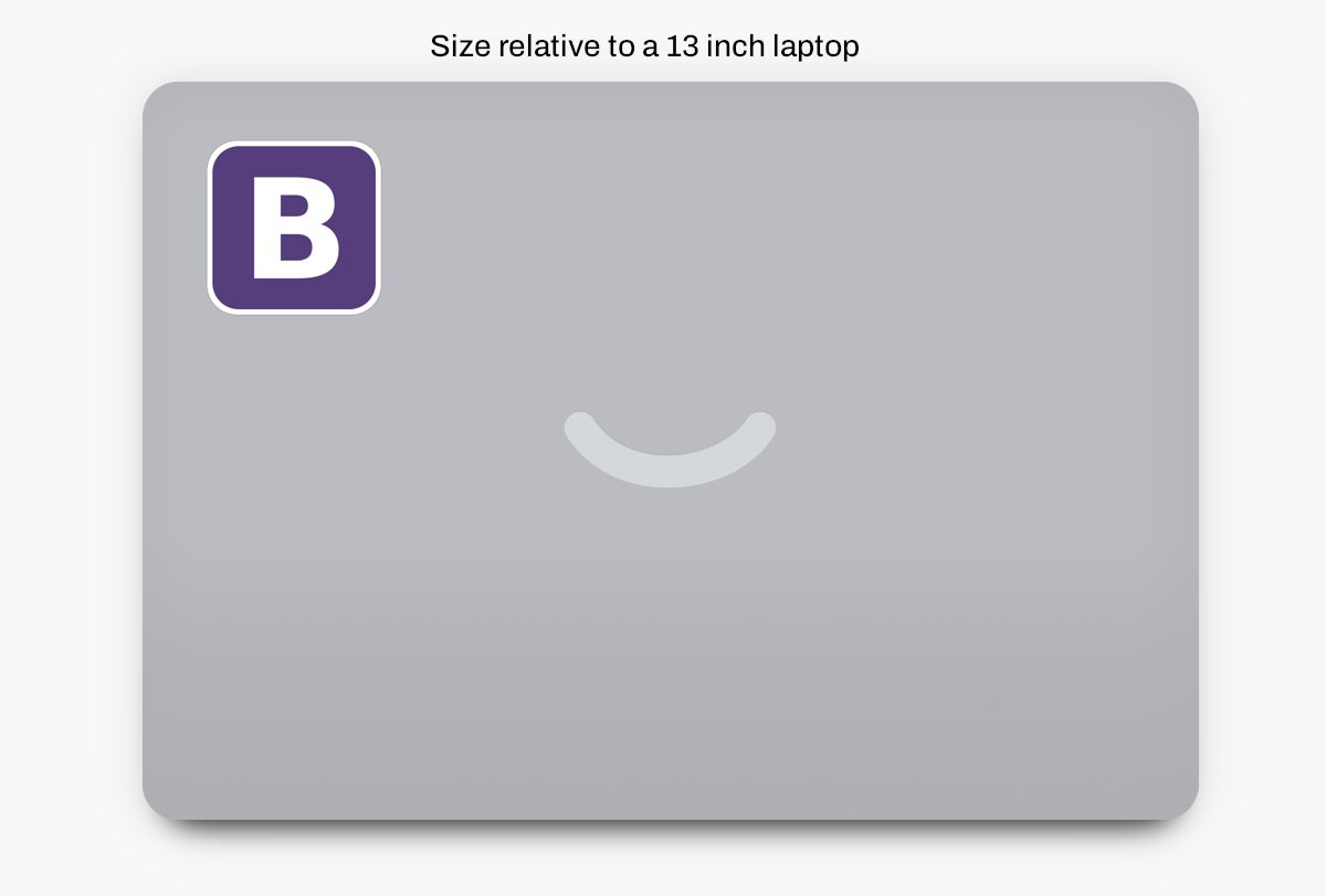 Buy Bootstrap classic logo sticker Online at Best Prices in India ...