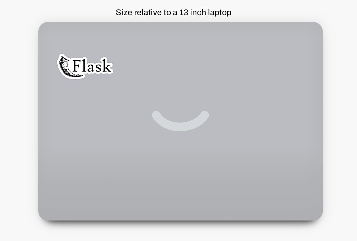 Buy Flask web framework logo sticker Online at Best Prices in India ...