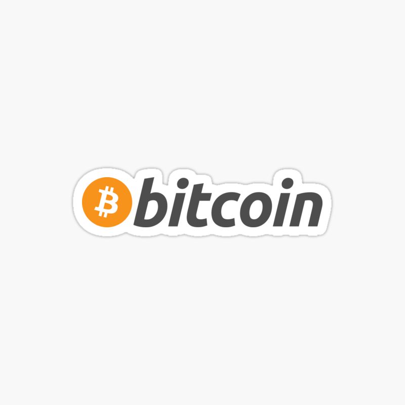 Buy Bitcoin logo sticker Online at Best Prices in India - Sticker Press