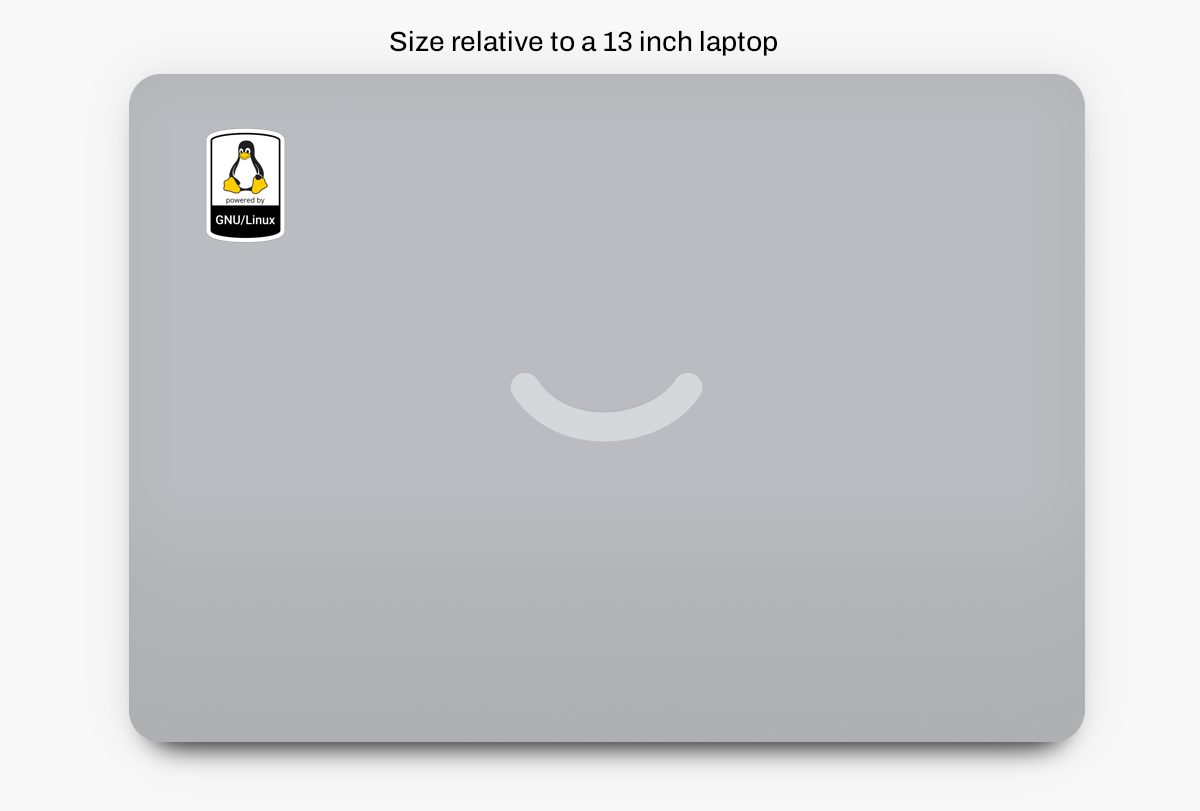 Buy Powered by Linux sticker Online at Best Prices in India - Sticker Press