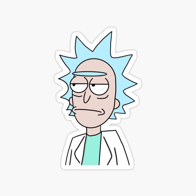 Buy Rick sticker Online at Best Prices in India - Sticker Press
