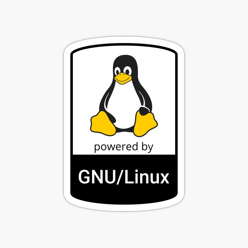 Buy Powered by Linux sticker Online at Best Prices in India - Sticker Press