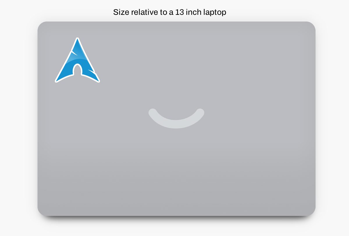 Buy Arch Linux icon sticker Online at Best Prices in India - Sticker Press
