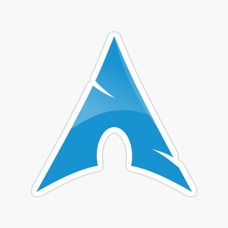 Buy Arch Linux icon sticker Online at Best Prices in India - Sticker Press